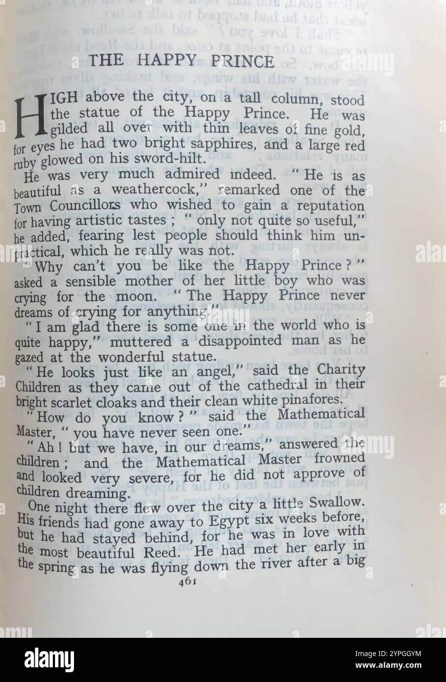 The Happy Prince story by Oscar Wilde Stock Photo - Alamy