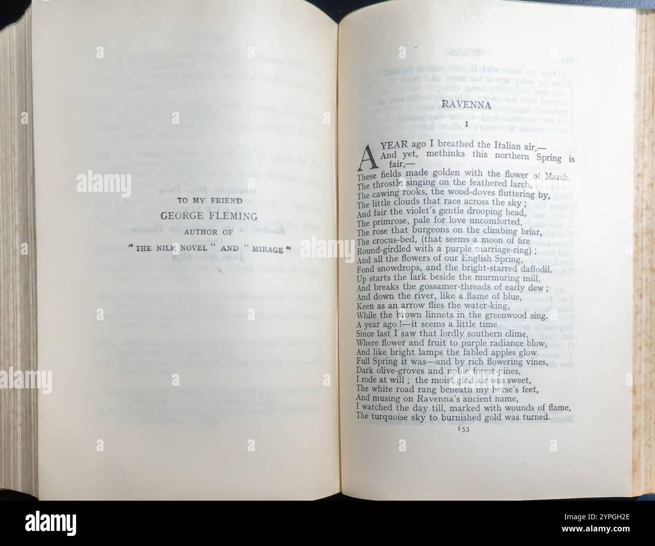 Ravenna poem by Oscar Wilde Stock Photo - Alamy