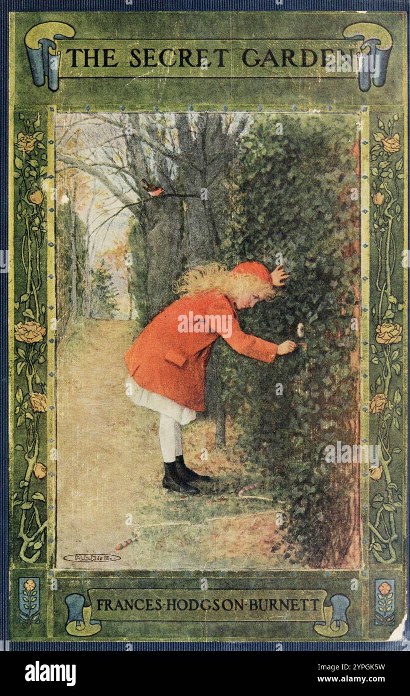 Vintage Book Cover for "the Secret Garden" by Frances Hodgson Burnett ...