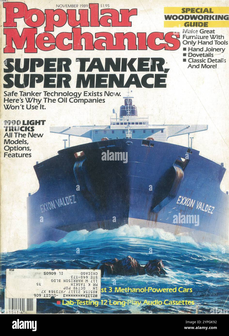 November 1989 Popular Mechanics magazine cover - Exxon Valdez Super ...