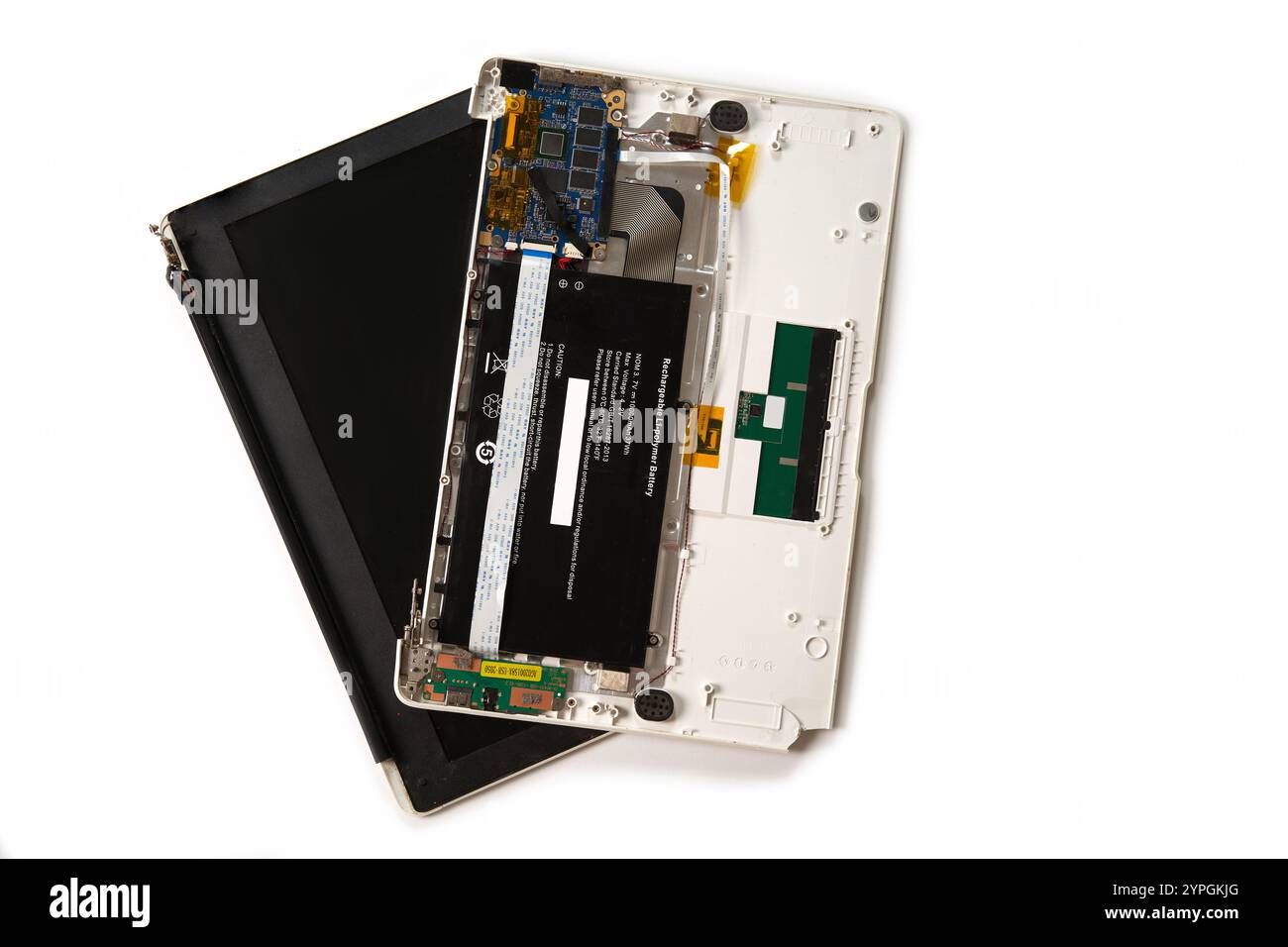 A rectangular electronic component with transparent liquid inside ...