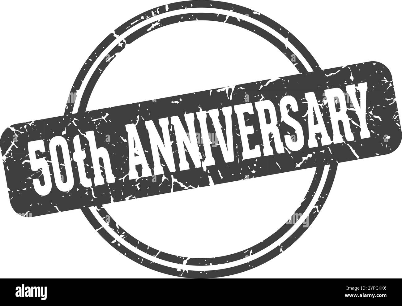 50th anniversary round stamp isolated on transparent background. 50th ...