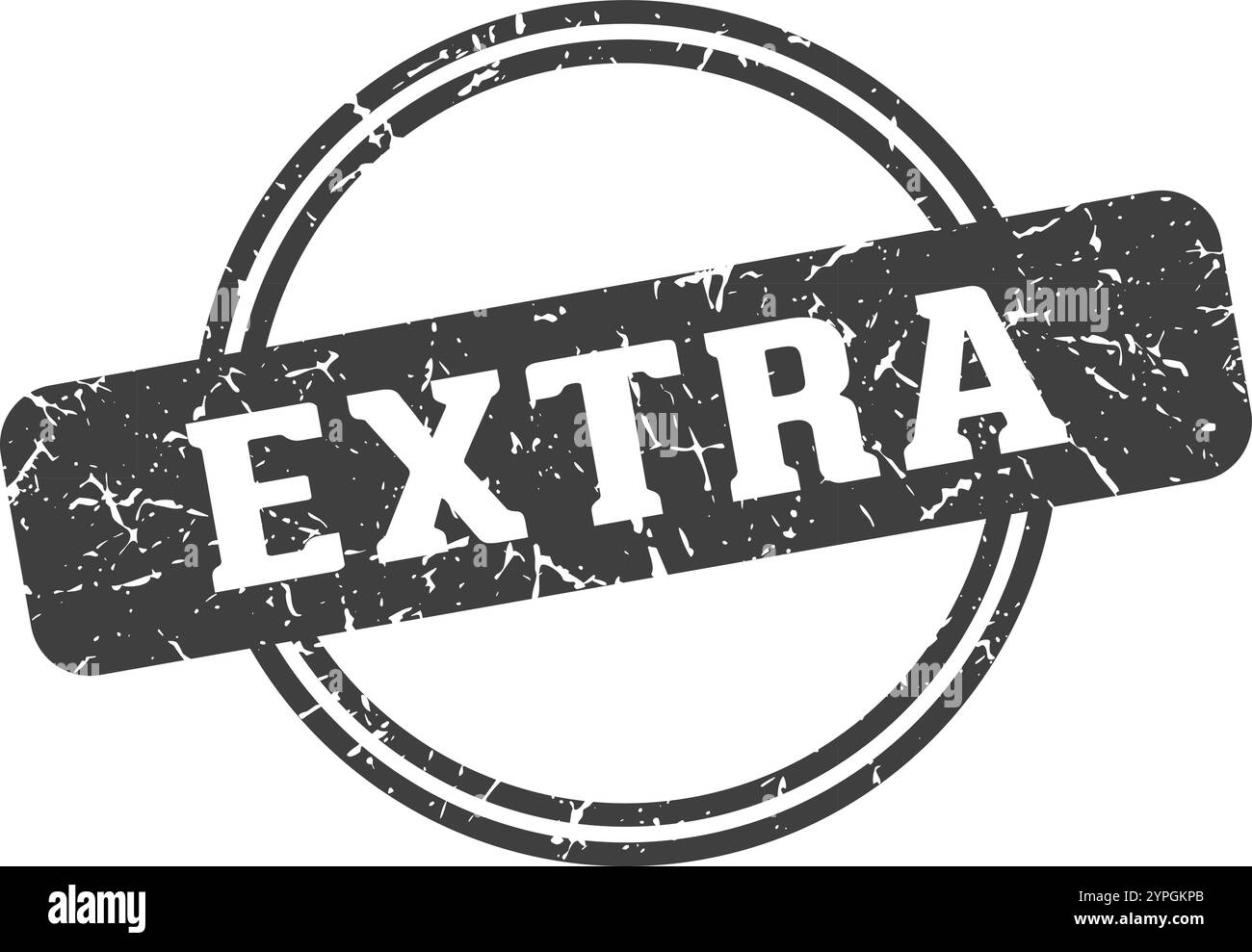 extra round stamp isolated on transparent background. extra stamp Stock ...