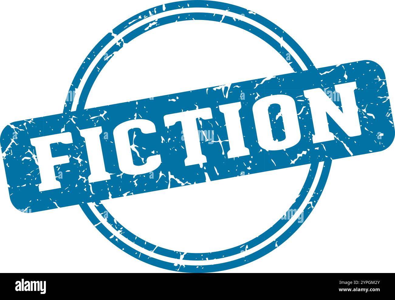 fiction round stamp isolated on transparent background. fiction stamp ...