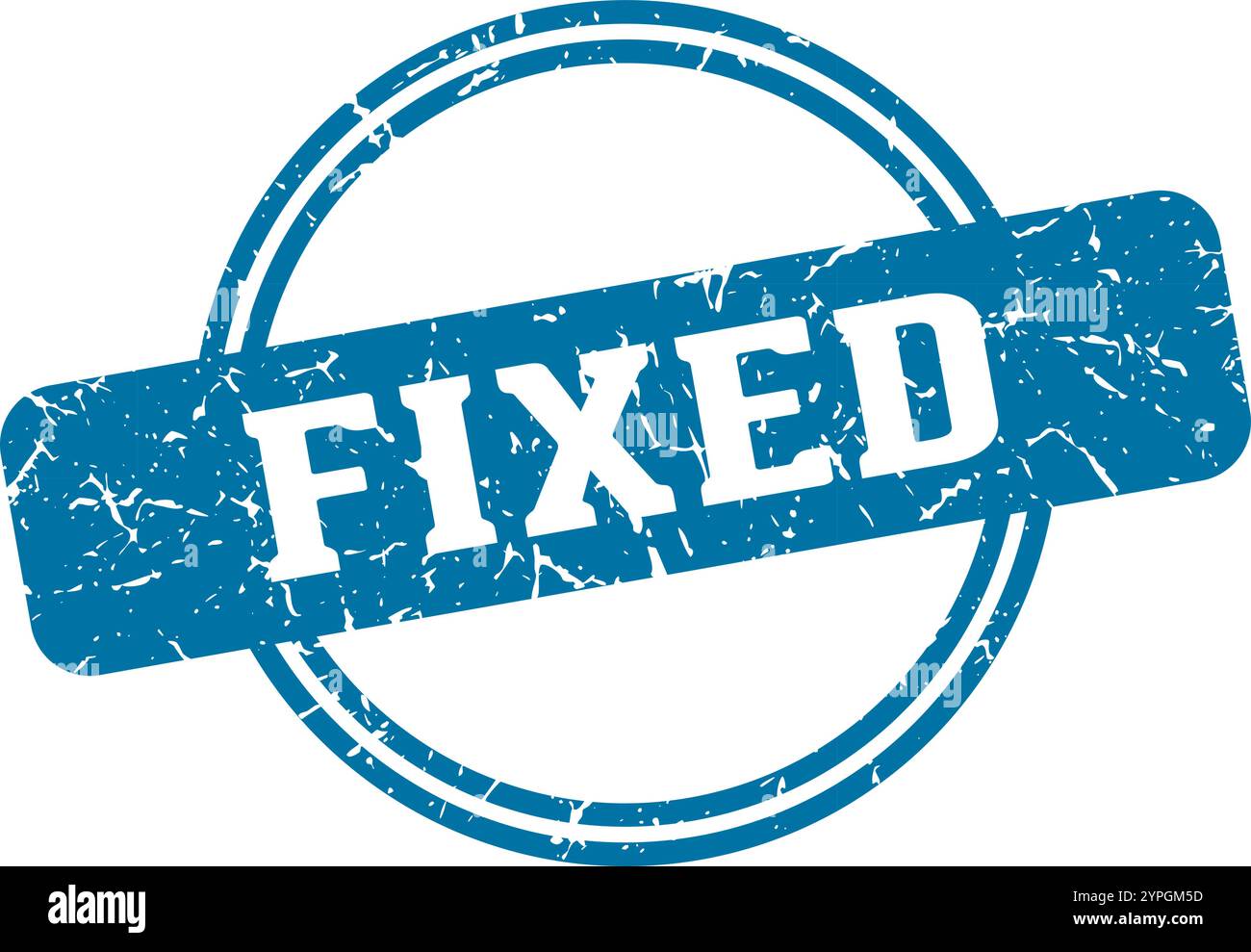 fixed round stamp isolated on transparent background. fixed stamp Stock ...