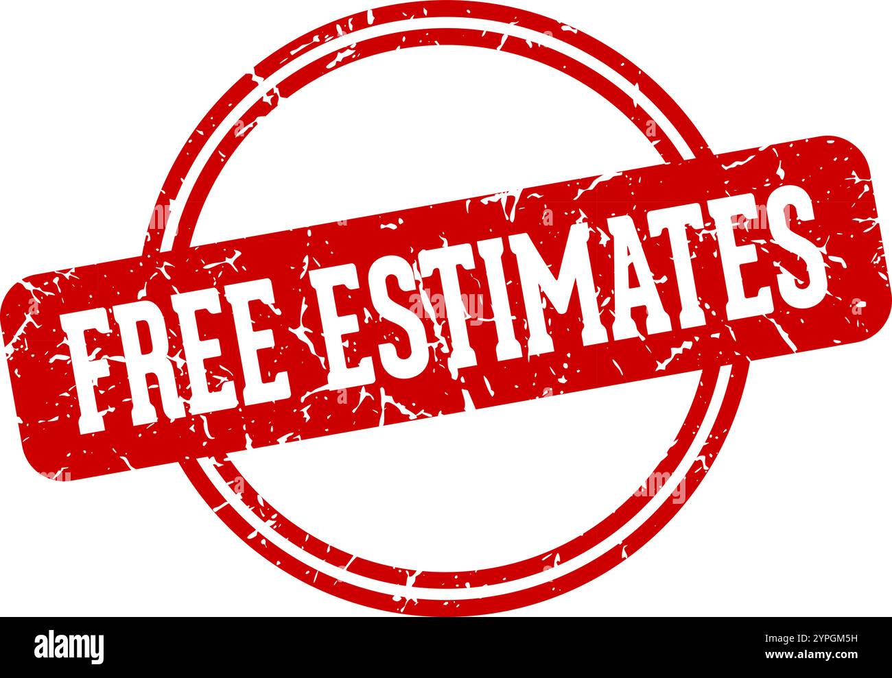 free estimates round stamp isolated on transparent background. free ...