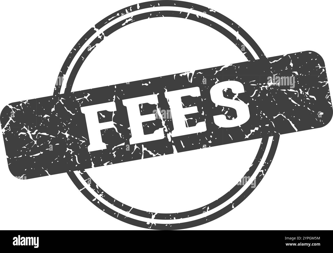 fees round stamp isolated on transparent background. fees stamp Stock ...