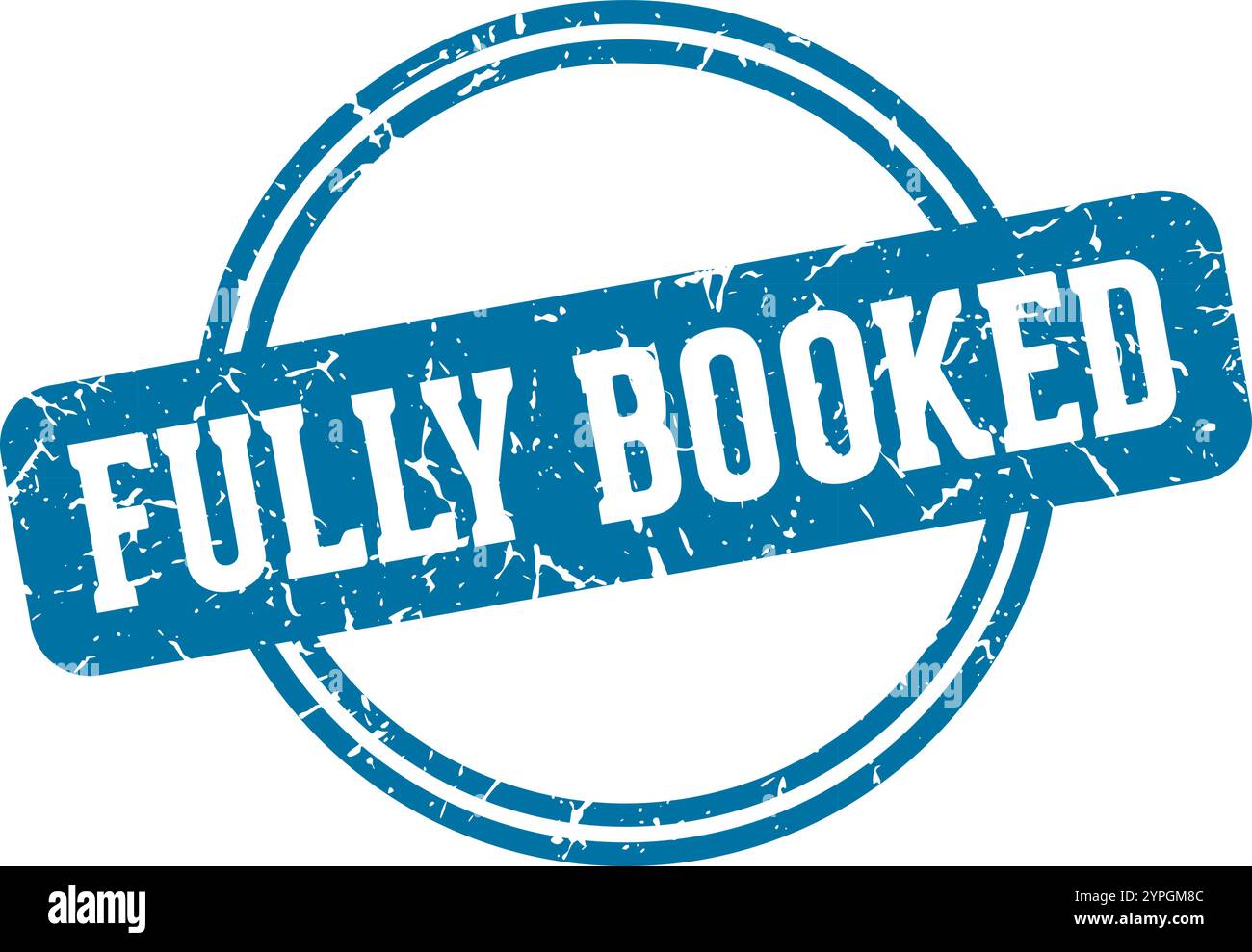 fully booked round stamp isolated on transparent background. fully booked stamp Stock Vector ...