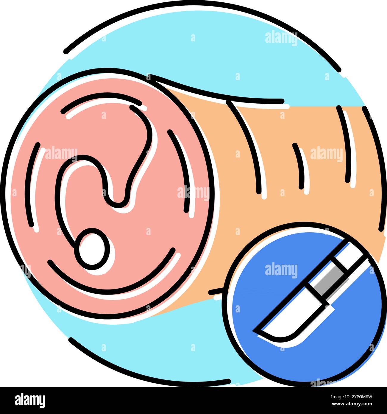 myringotomy surgery color icon vector illustration Stock Vector Image ...