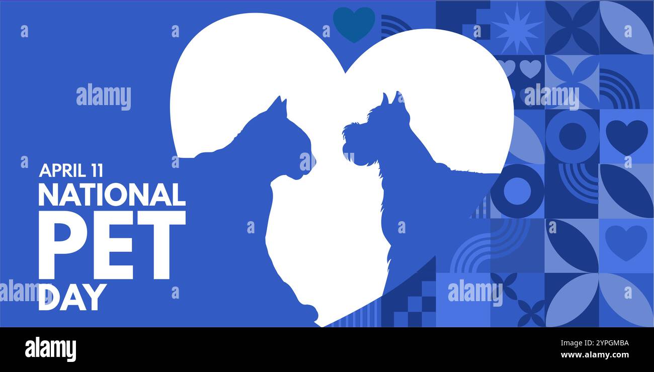 National pet day Stock Vector Images - Alamy