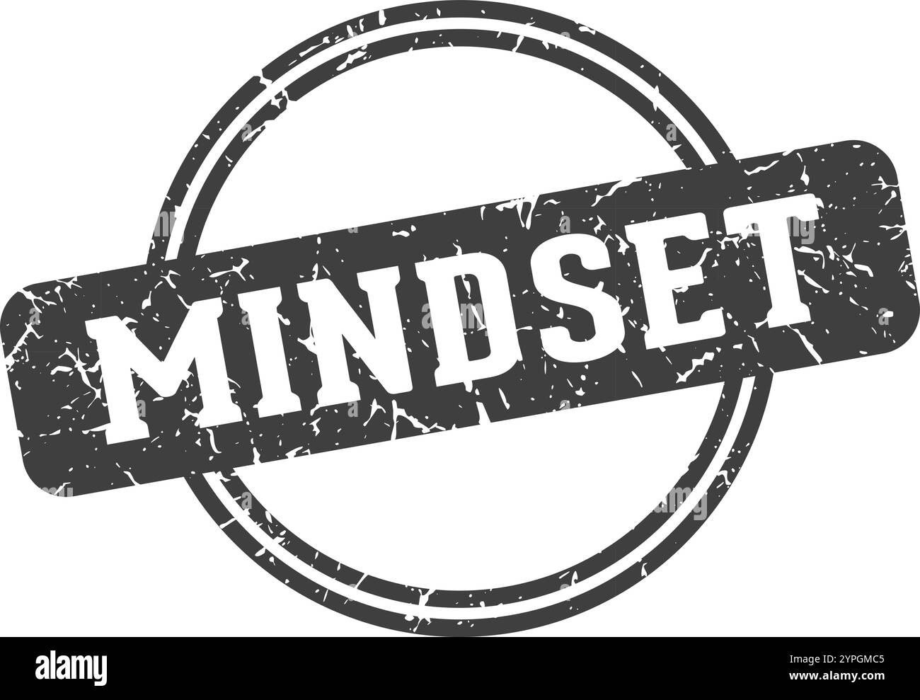 mindset round stamp isolated on transparent background. mindset stamp ...