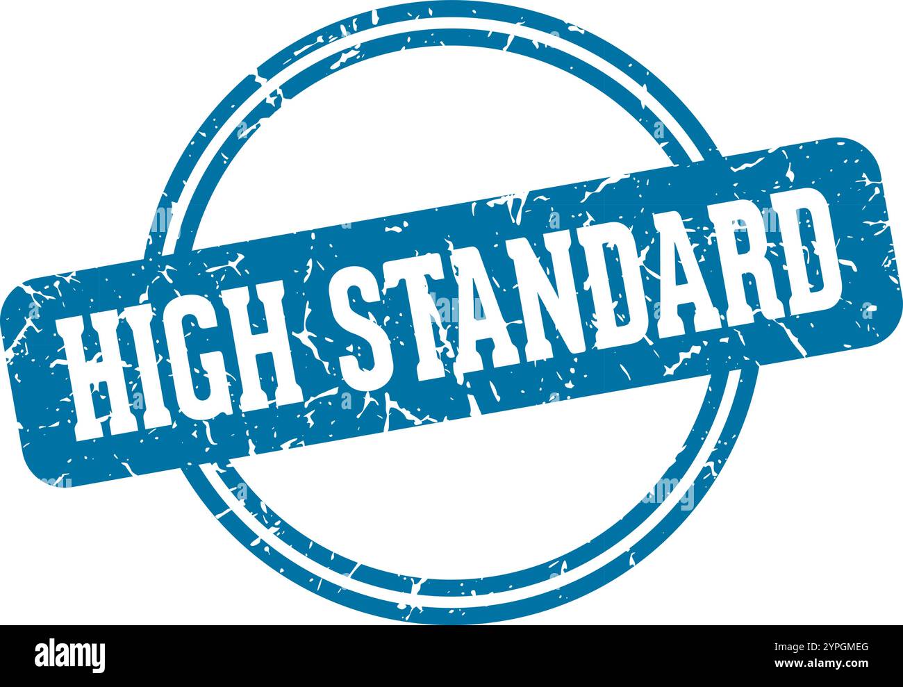 high standard round stamp isolated on transparent background. high ...