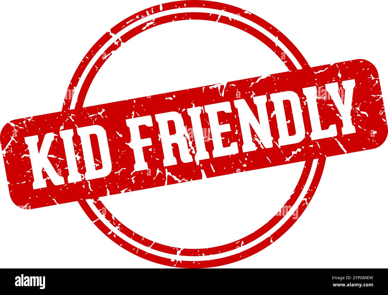 kid friendly round stamp isolated on transparent background. kid ...