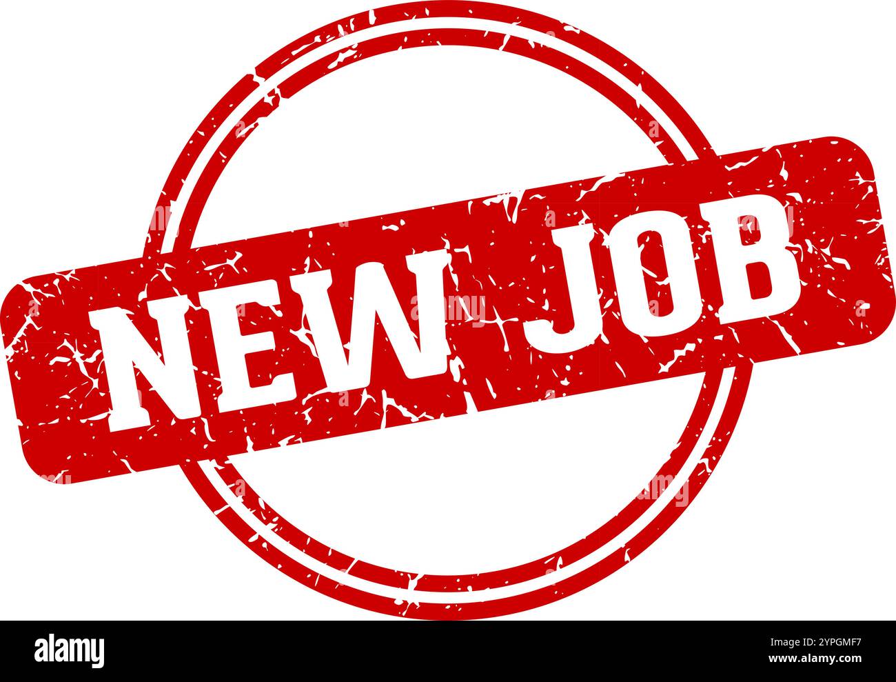 new job round stamp isolated on transparent background. new job stamp ...