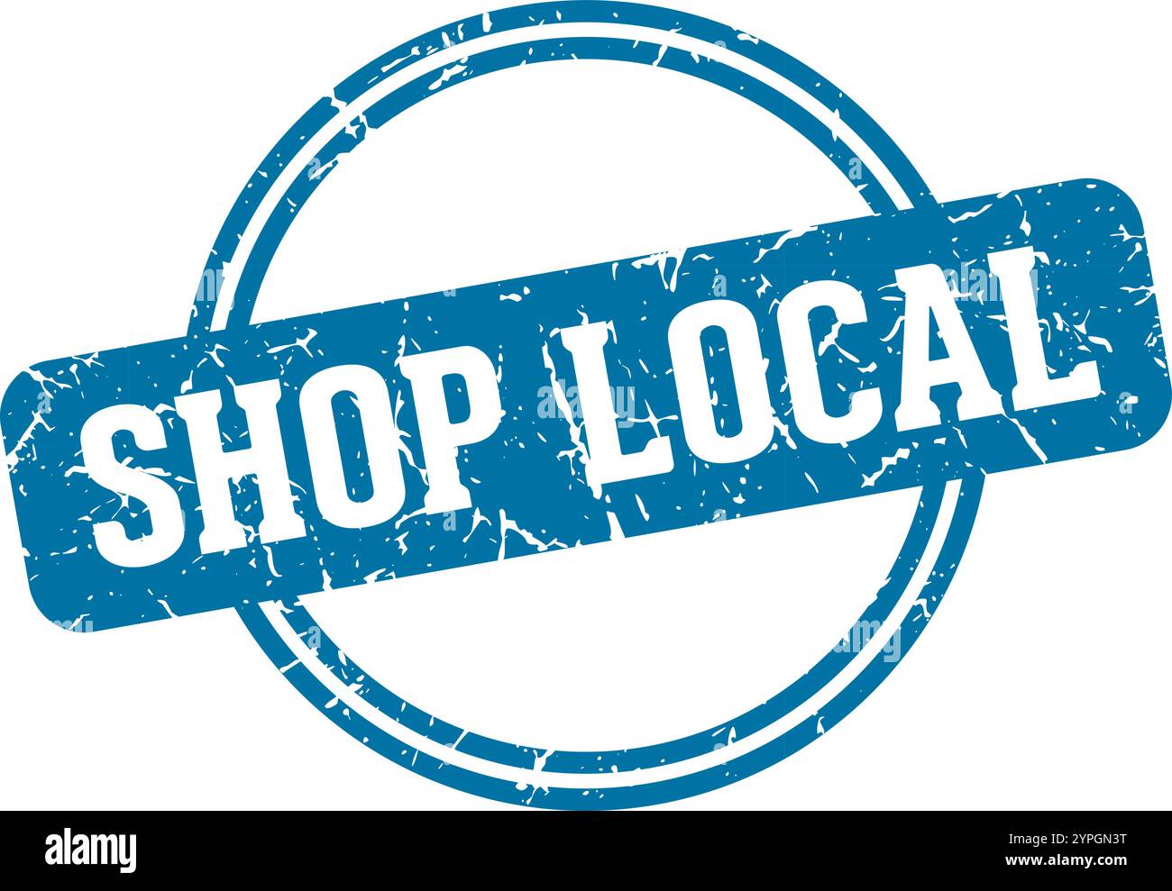 shop local round stamp isolated on transparent background. shop local ...