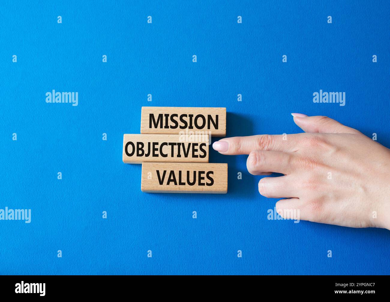 Mission Objectives Values symbol. Concept words Mission Objectives ...