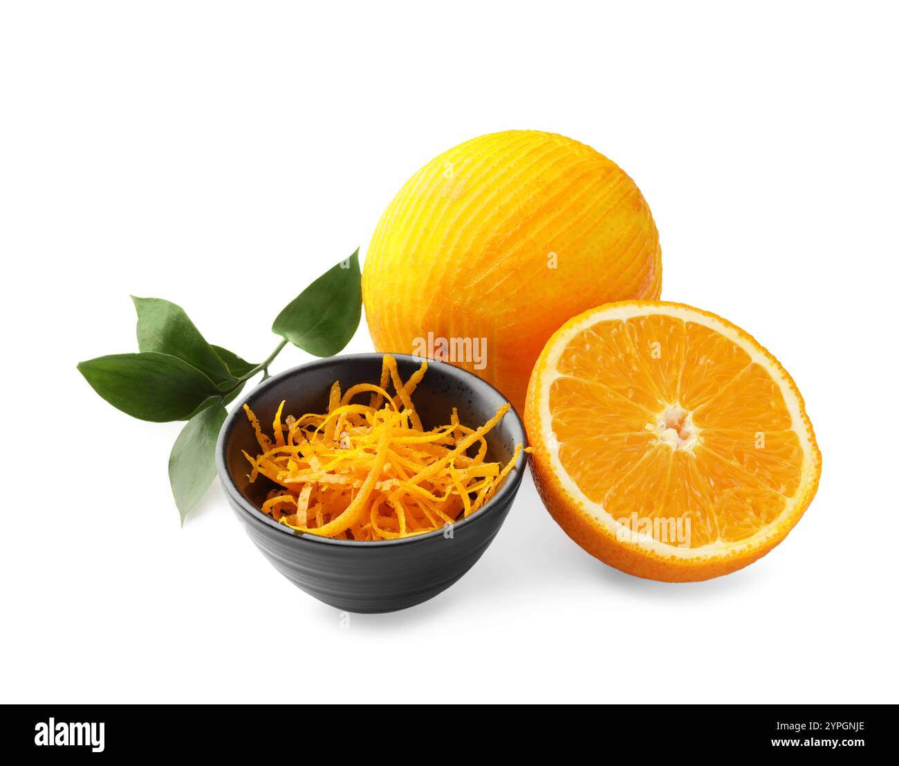 Orange zest fresh fruits Cut Out Stock Images & Pictures - Alamy