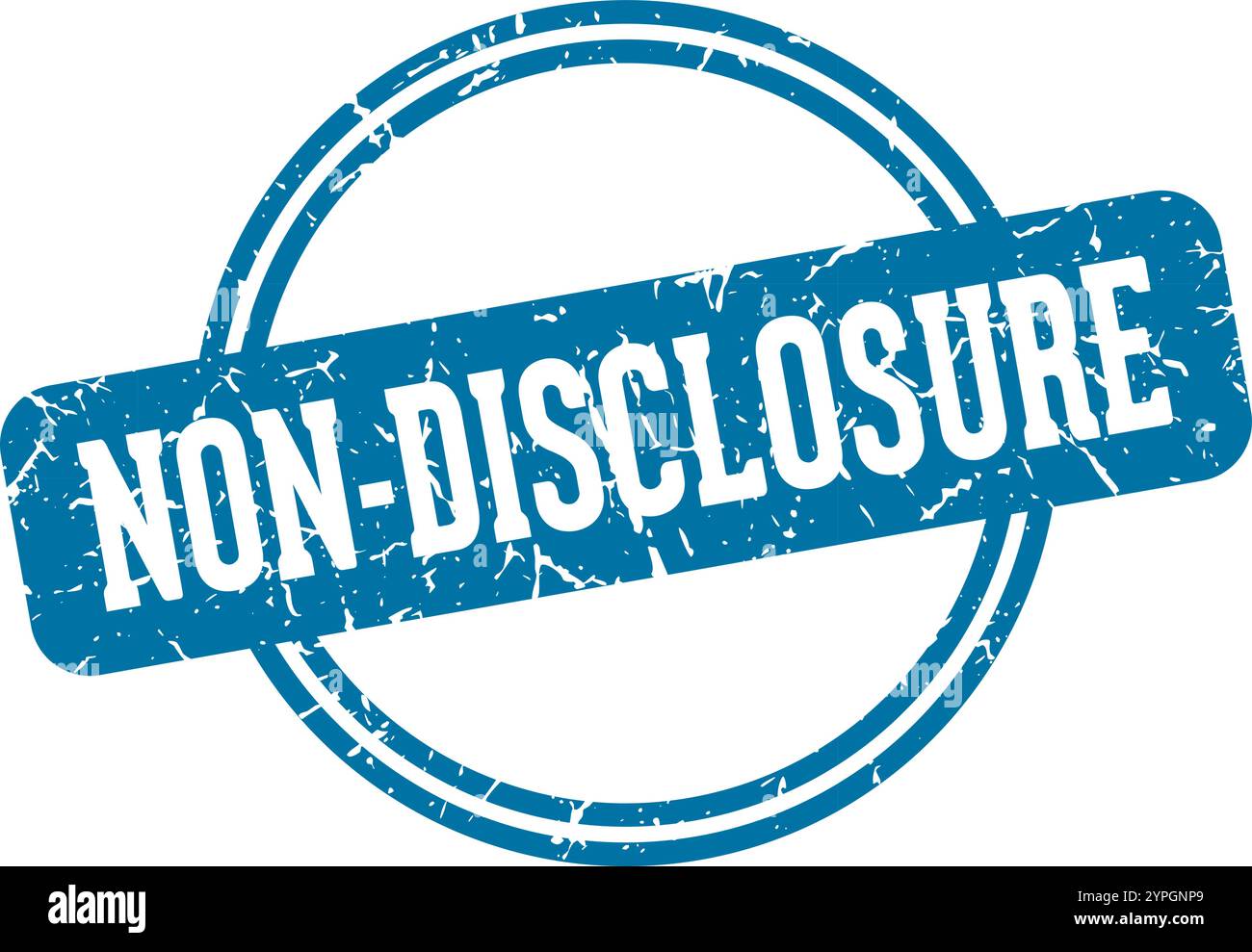 non-disclosure round stamp isolated on transparent background. non ...