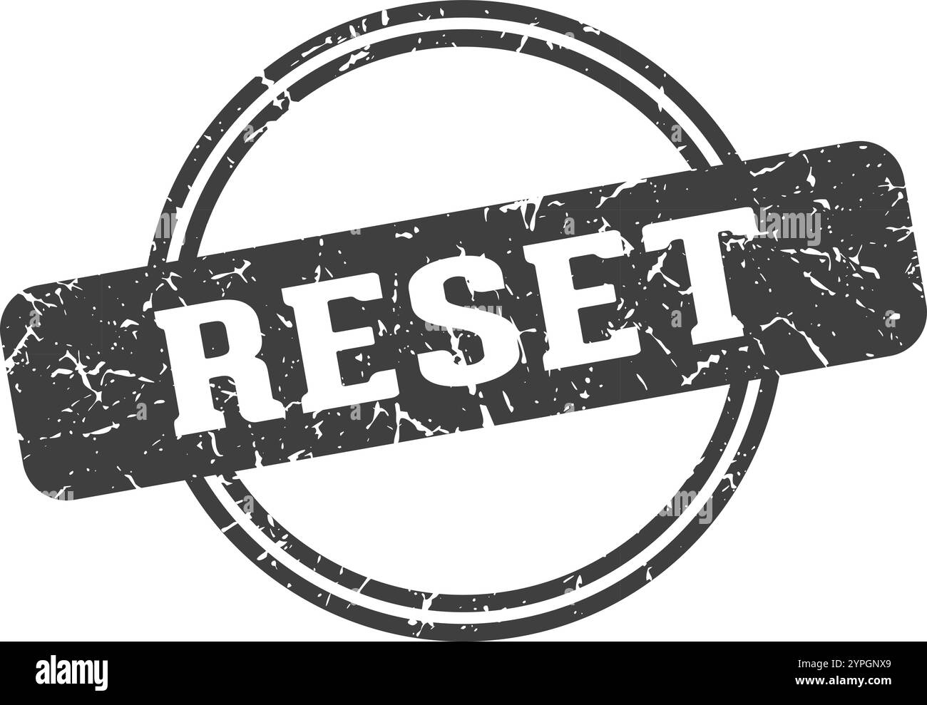 reset round stamp isolated on transparent background. reset stamp Stock ...