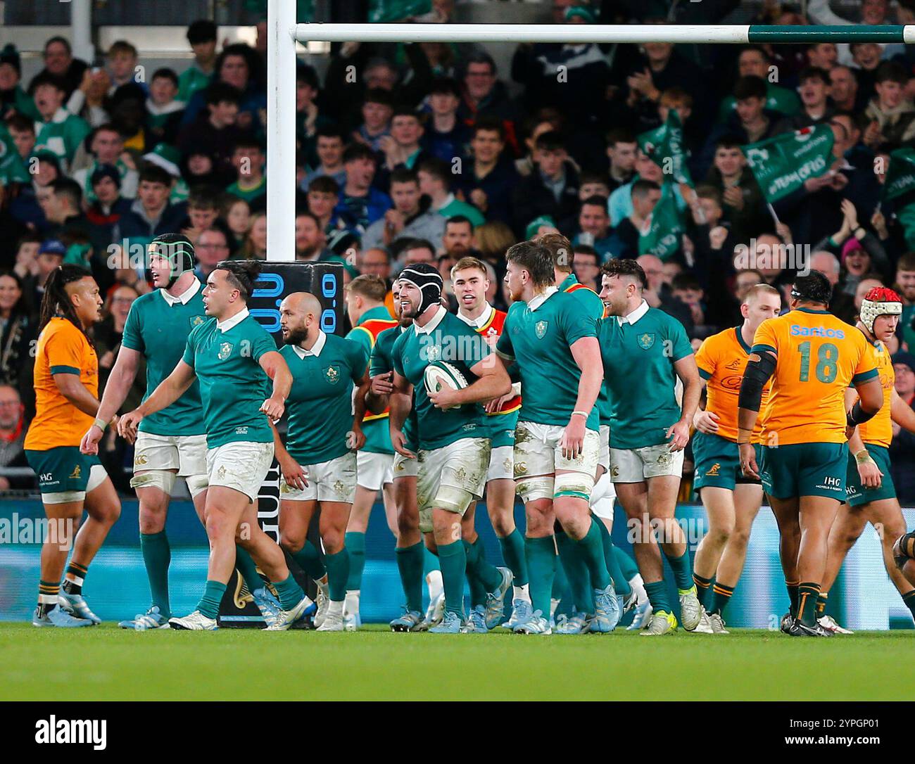 Dublin, Ireland. 30th November 2024; Aviva Stadium, Dublin, Ireland ...