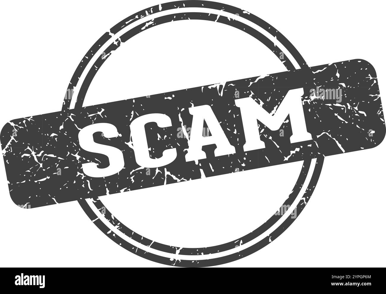 scam round stamp isolated on transparent background. scam stamp Stock ...