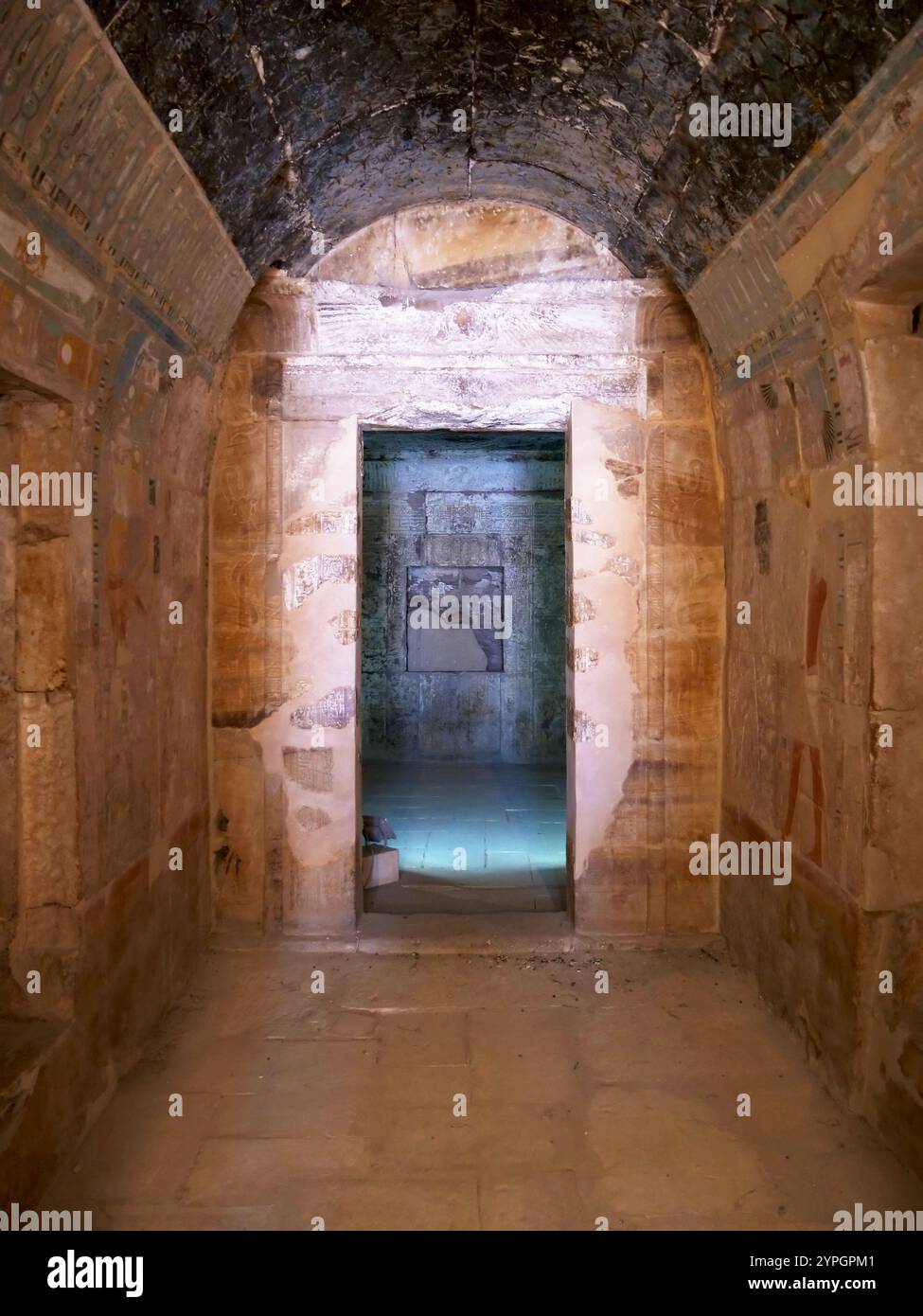 The Holy of Holies shrine in the Mortuary Temple of Hatshepsut, Deir-el ...