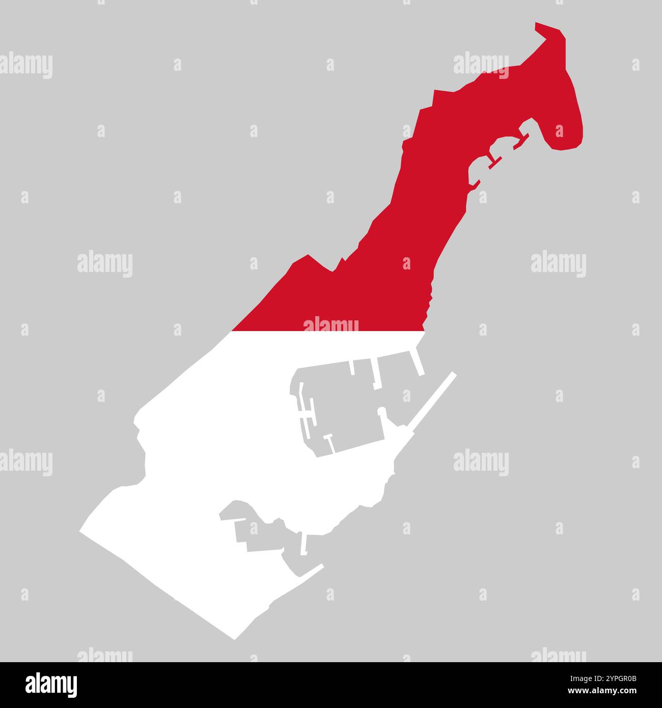 Map of monaco flag hi-res stock photography and images - Alamy