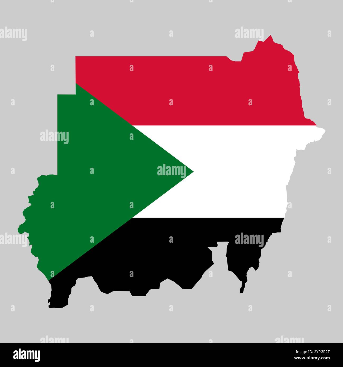 Sudan flag map on Stock Vector Images - Alamy
