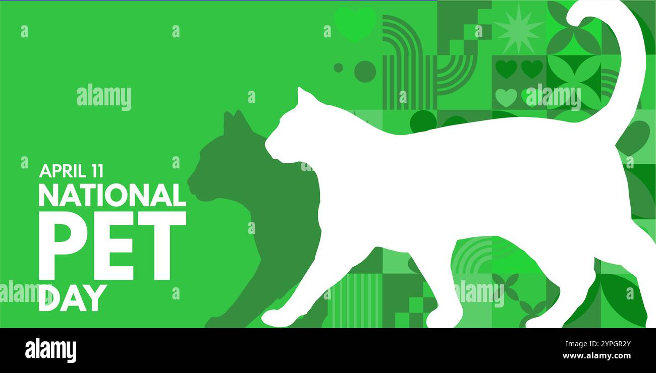 National pet day background Stock Vector Images - Alamy