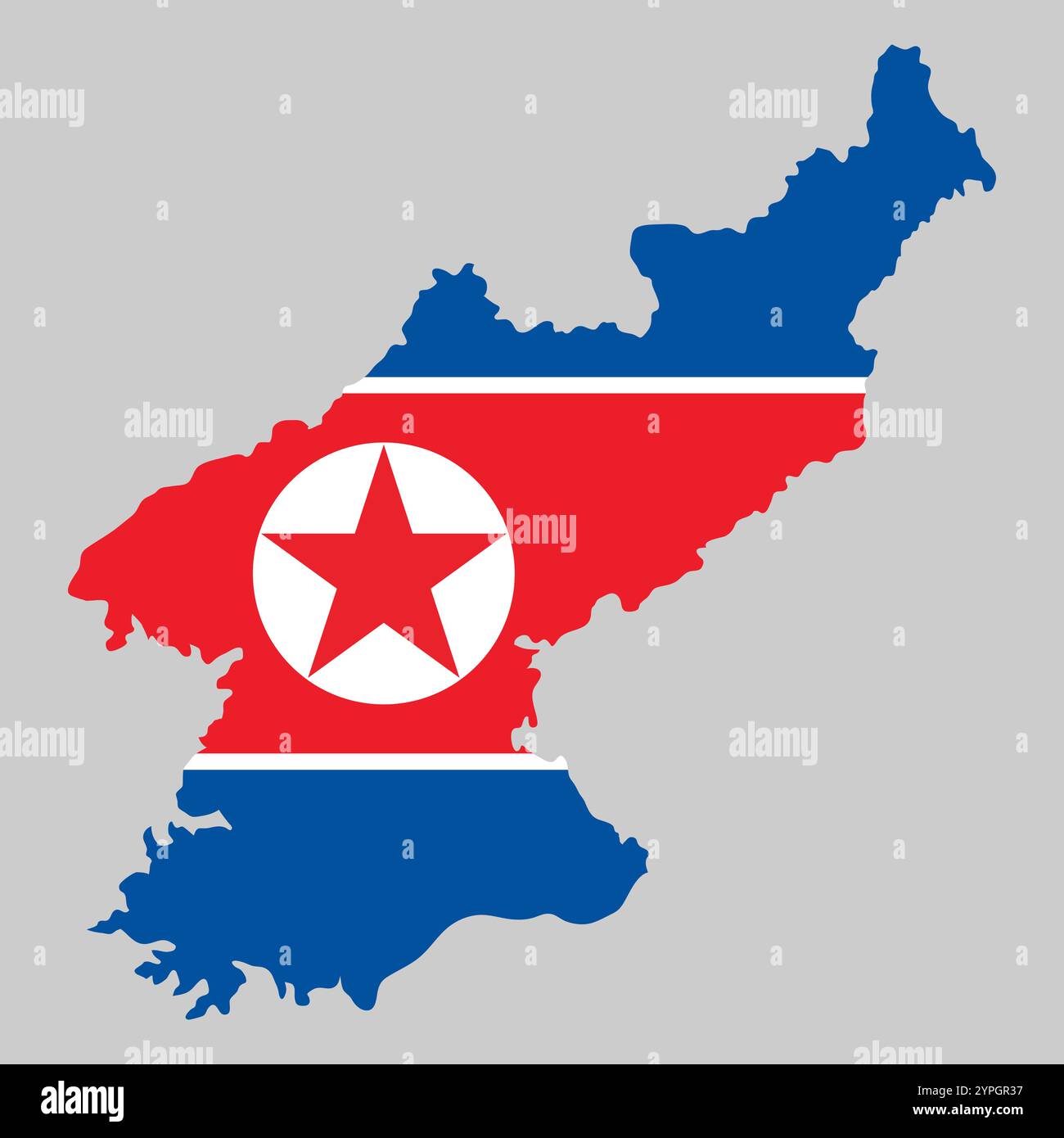 Korean border map Stock Vector Images - Alamy