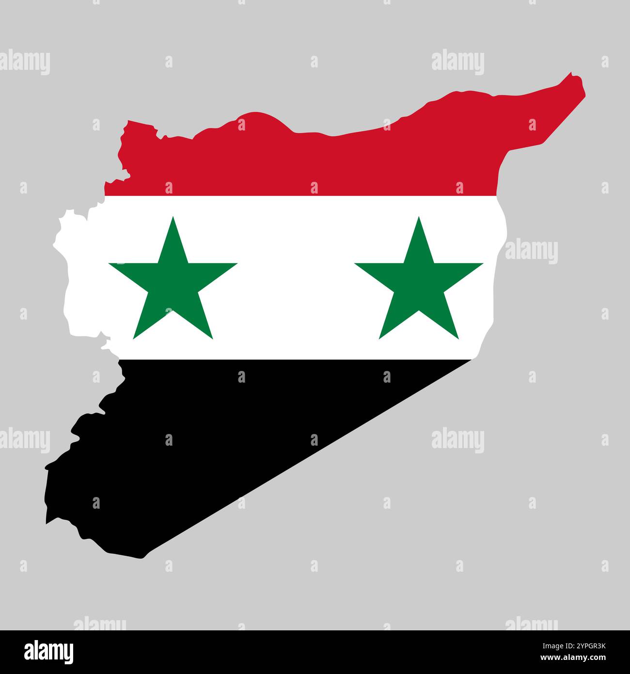 Flag map of syria Stock Vector Images - Alamy