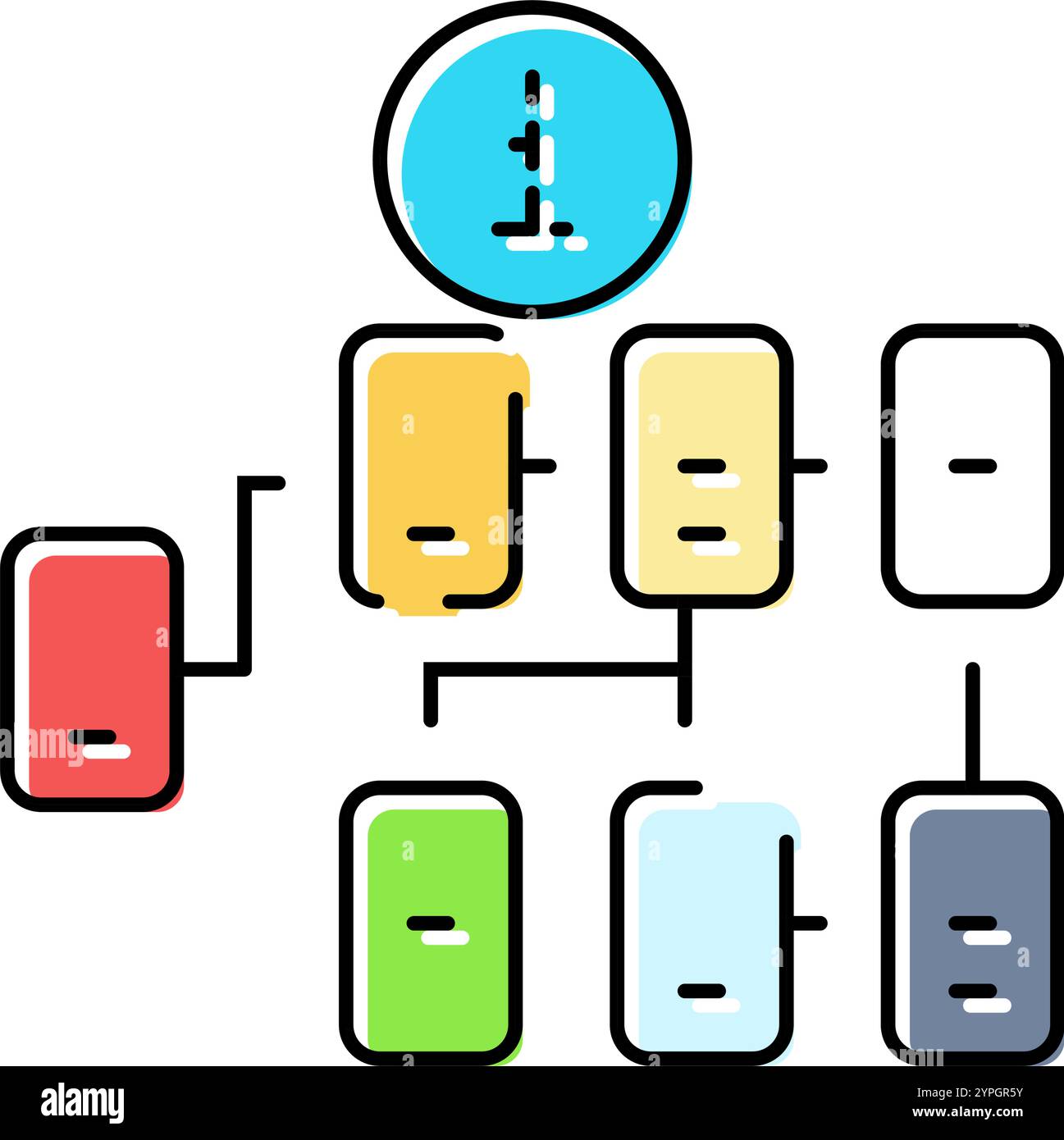 Information Architecture Ux Ui Design Color Icon Vector Illustration Stock Vector Image And Art