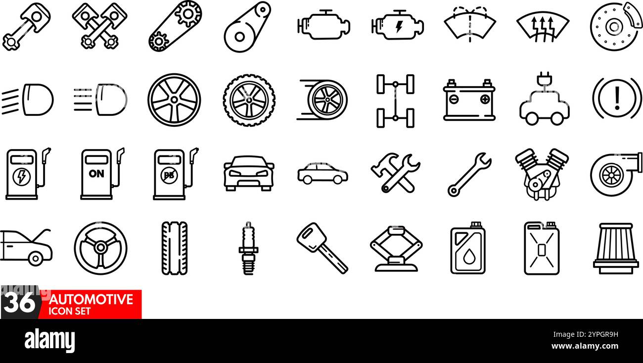 Tire sets Stock Vector Images - Alamy