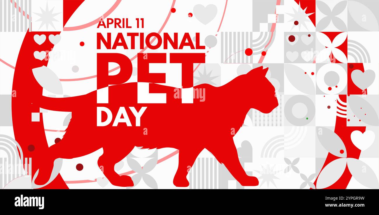 National pet day Stock Vector Images - Alamy