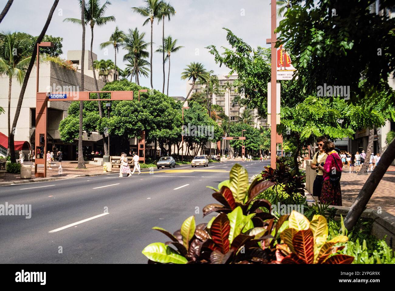 Honolulu, Hawaii, view of Main Street Stock Photo - Alamy