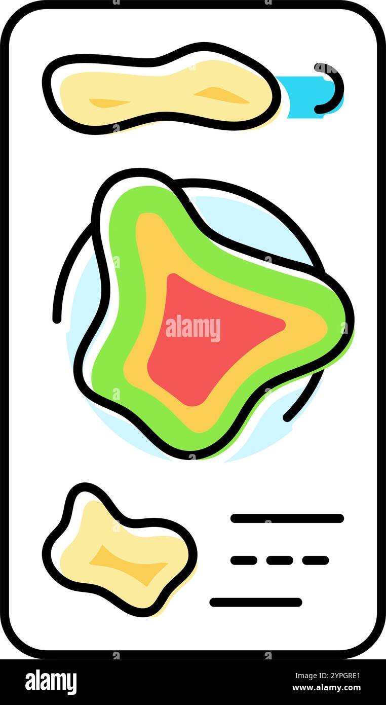 heatmap ux ui design color icon vector illustration Stock Vector Image ...