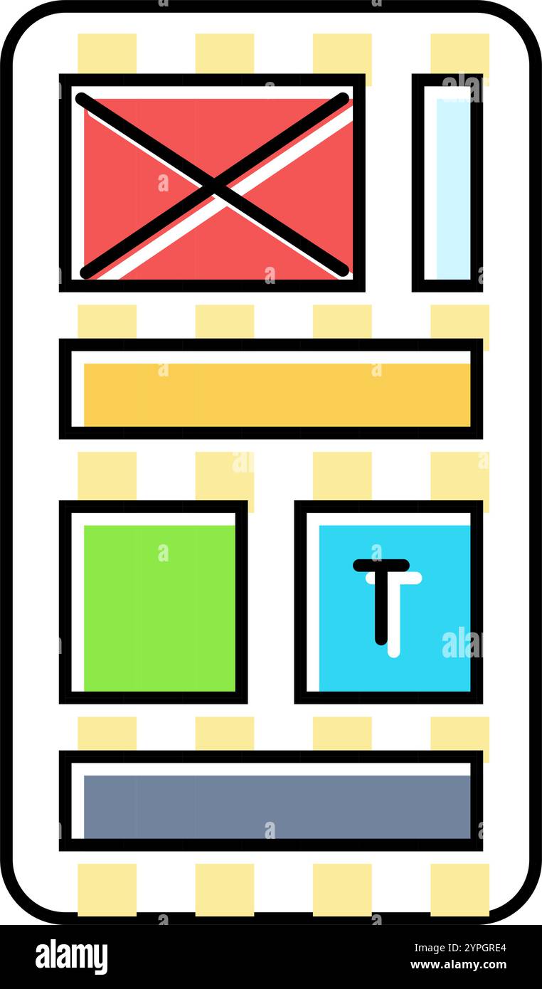 App icon sketch grid hi-res stock photography and images - Alamy