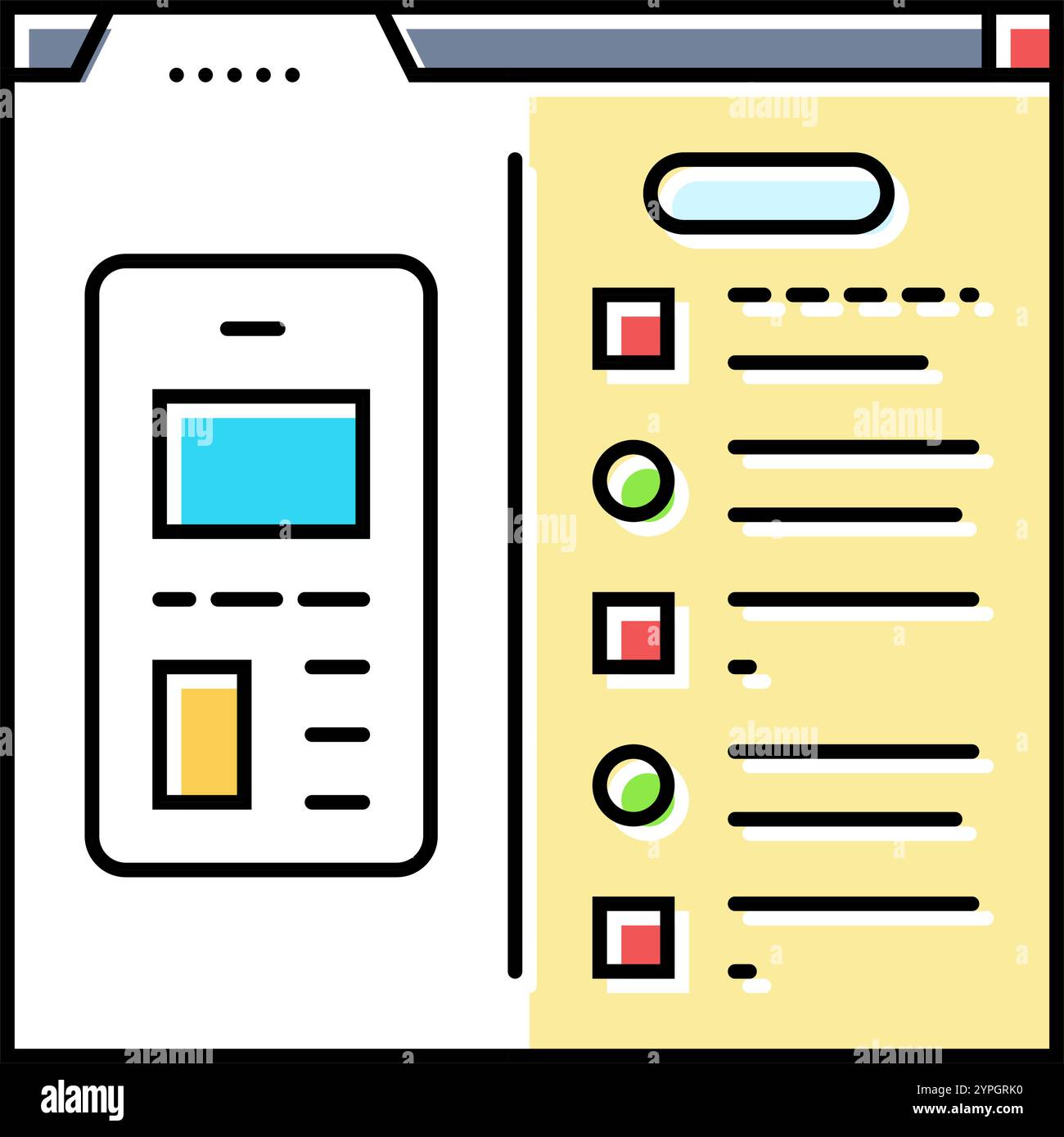 color accessibility ux ui design color icon vector illustration Stock Vector Image & Art - Alamy