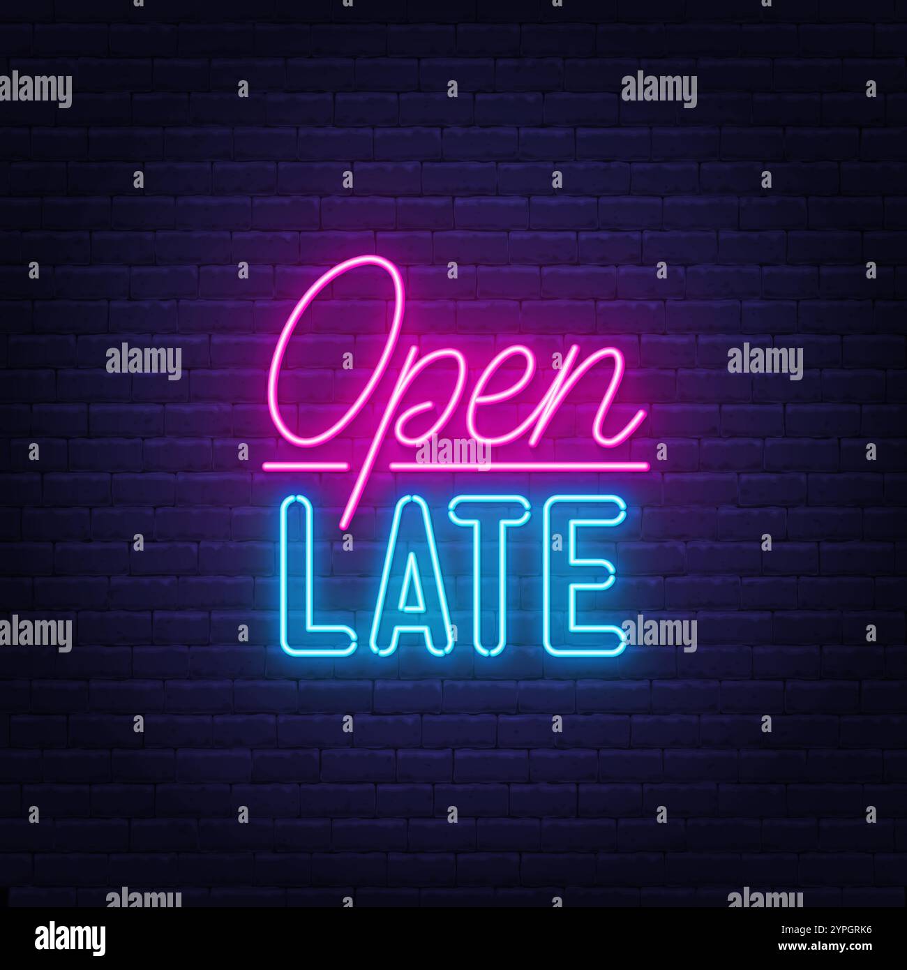 Vintage neon sign Stock Vector Images - Alamy