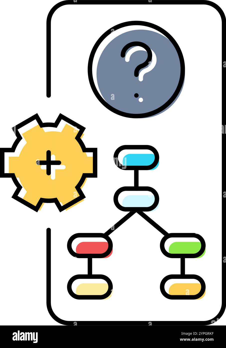 eye tracking ux ui design color icon vector illustration Stock Vector ...