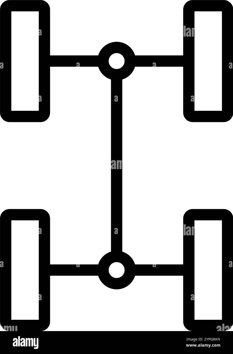 car wheel, chassis, alignment - vector icon Stock Vector Image & Art ...