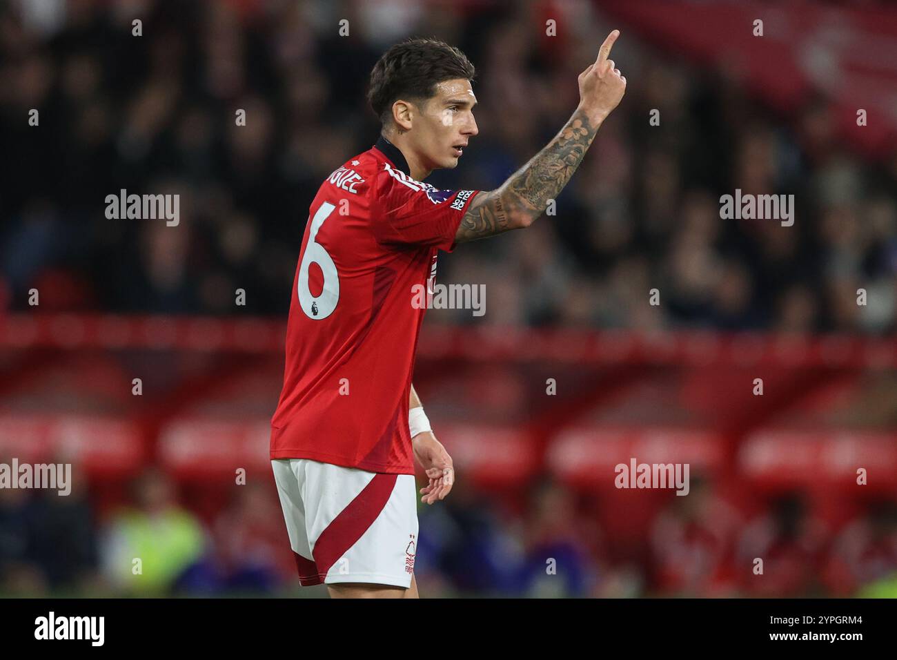 Nottingham, UK. 30th Nov, 2024. Nicolás Domínguez of Nottingham Forest ...