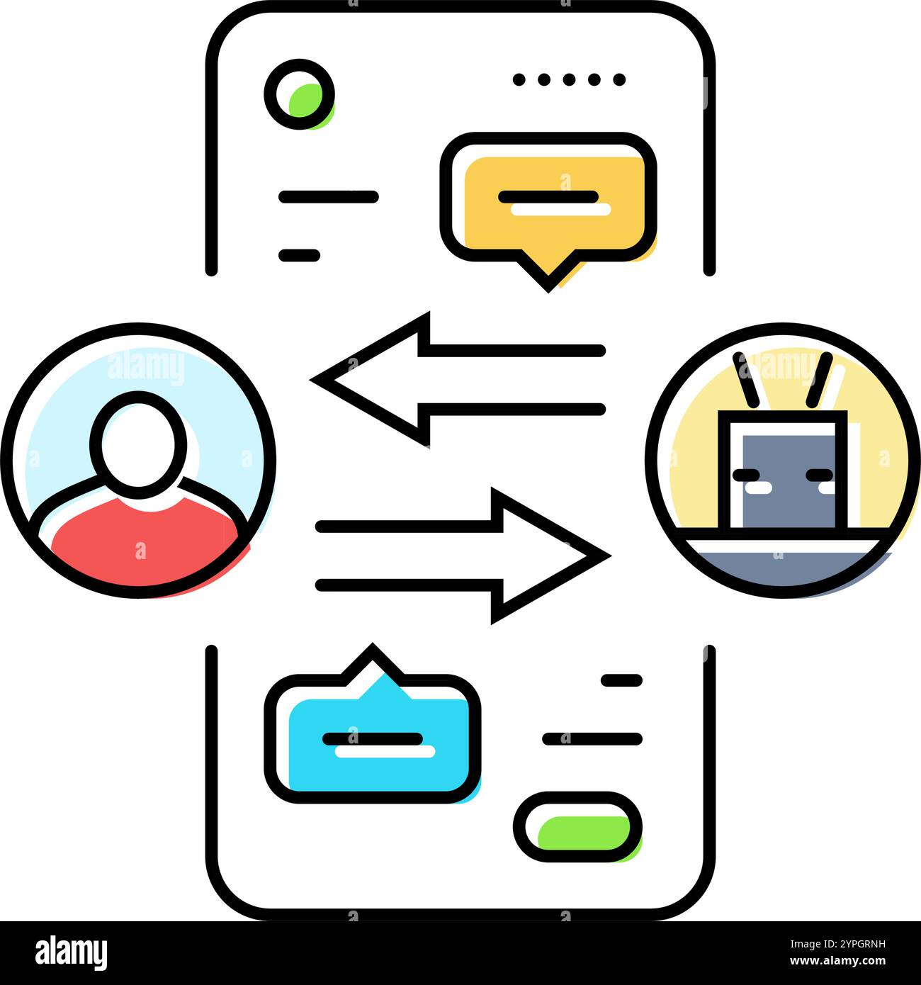 Human computer interaction hci Stock Vector Images - Alamy
