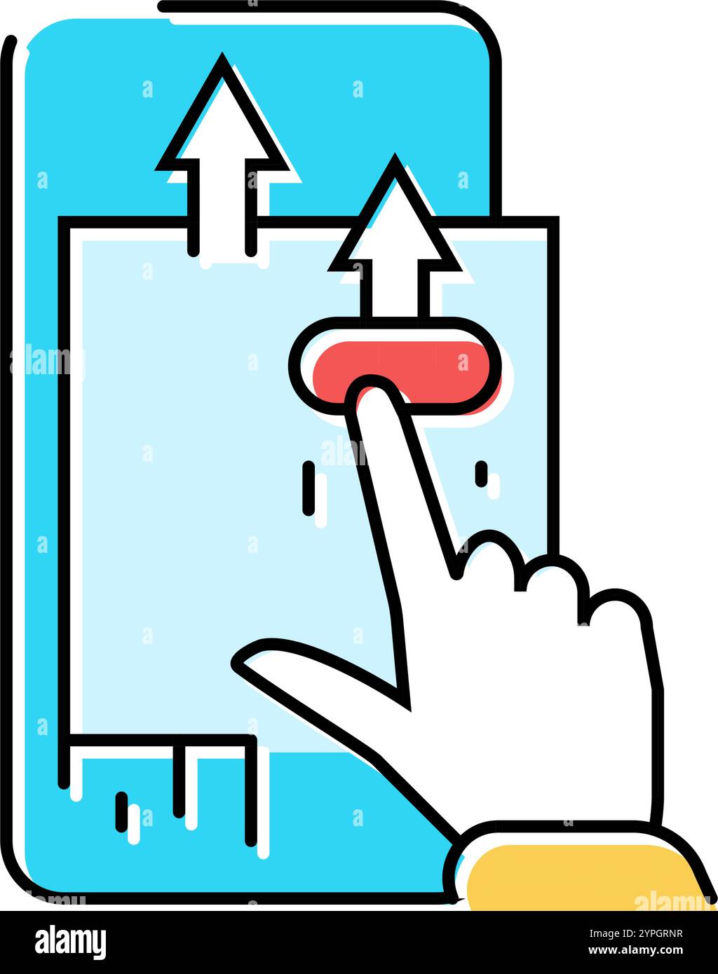 parallax scrolling ux ui design color icon vector illustration Stock Vector Image & Art - Alamy