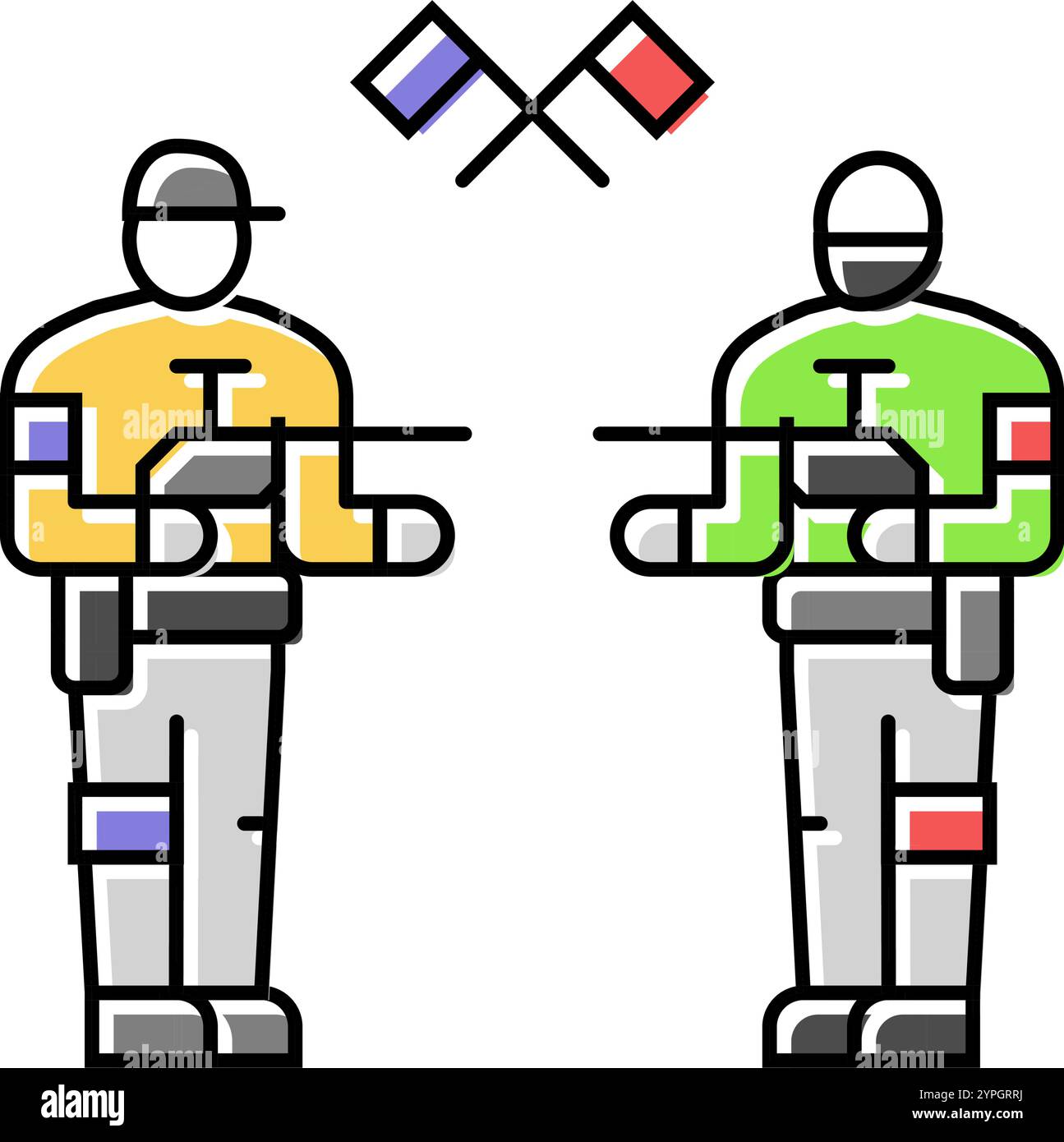 tournament paintball game color icon vector illustration Stock Vector ...