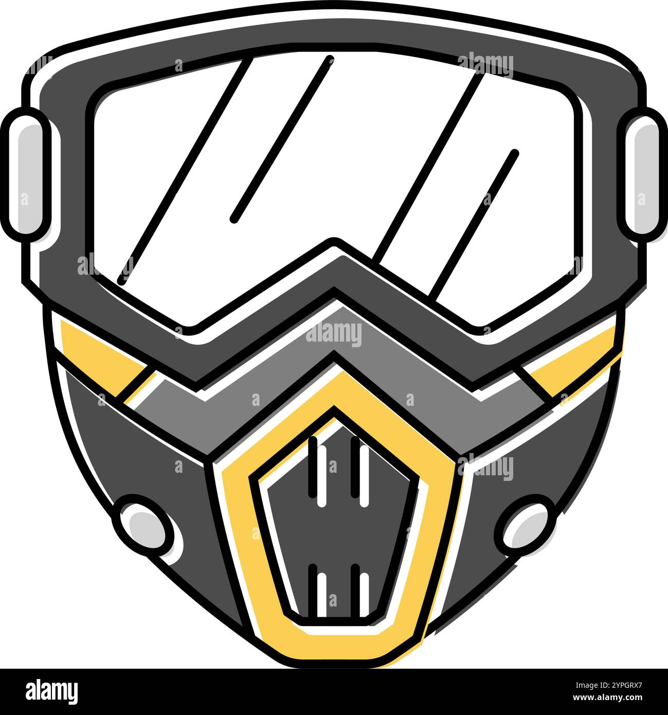 mask paintball game color icon vector illustration Stock Vector Image ...