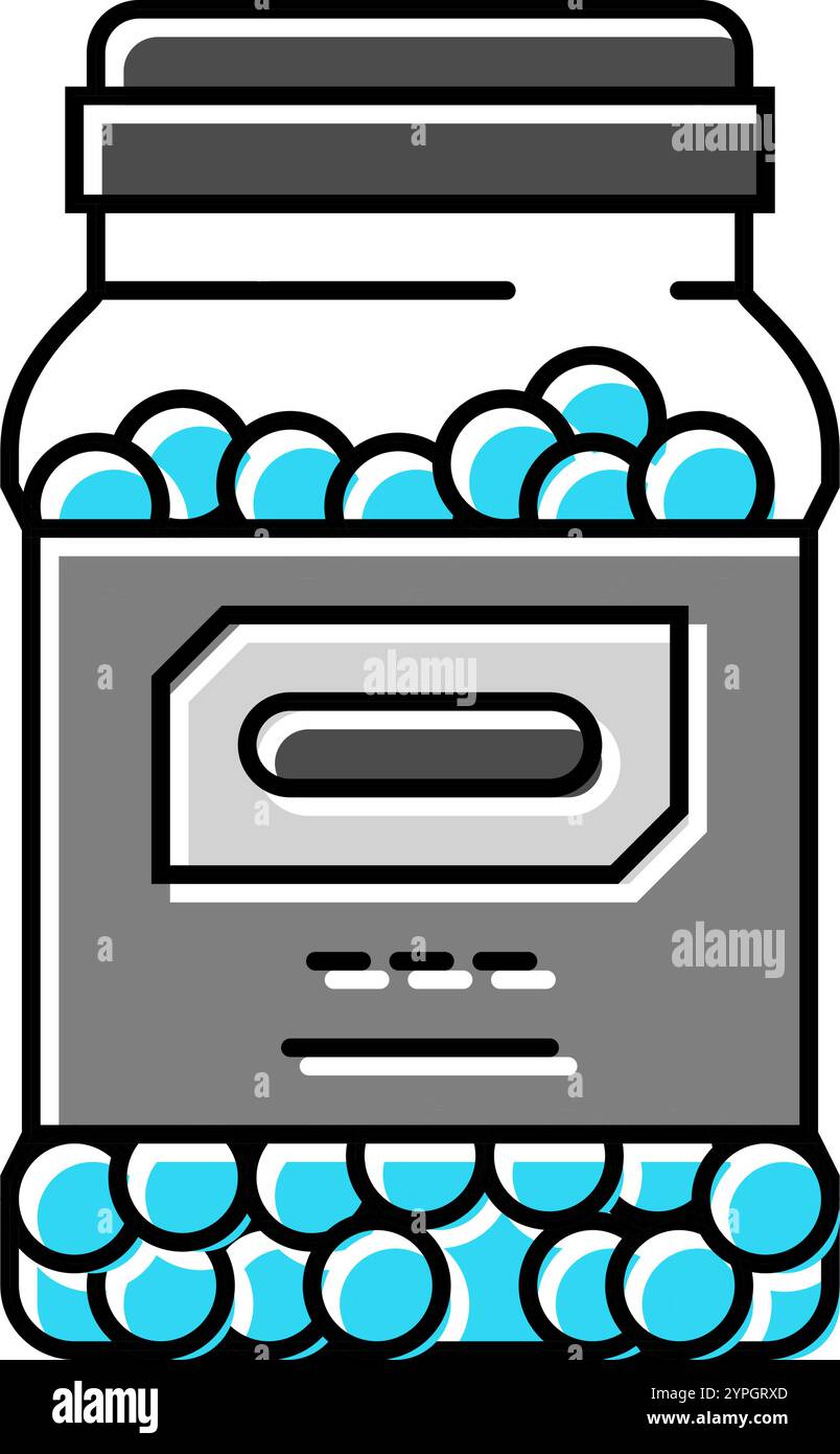 ammo paintball game color icon vector illustration Stock Vector Image ...