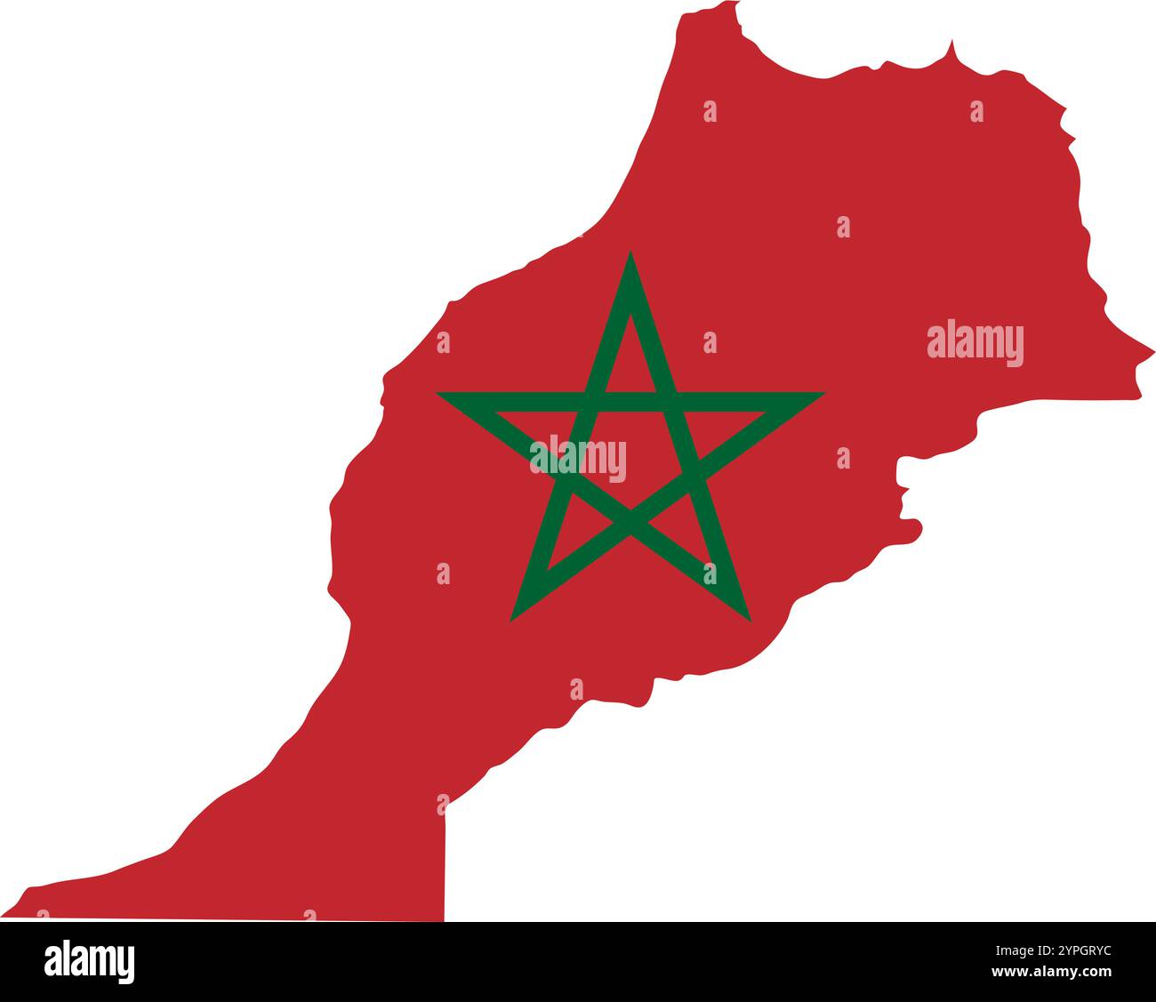 Morocco flag map Stock Vector Images - Alamy
