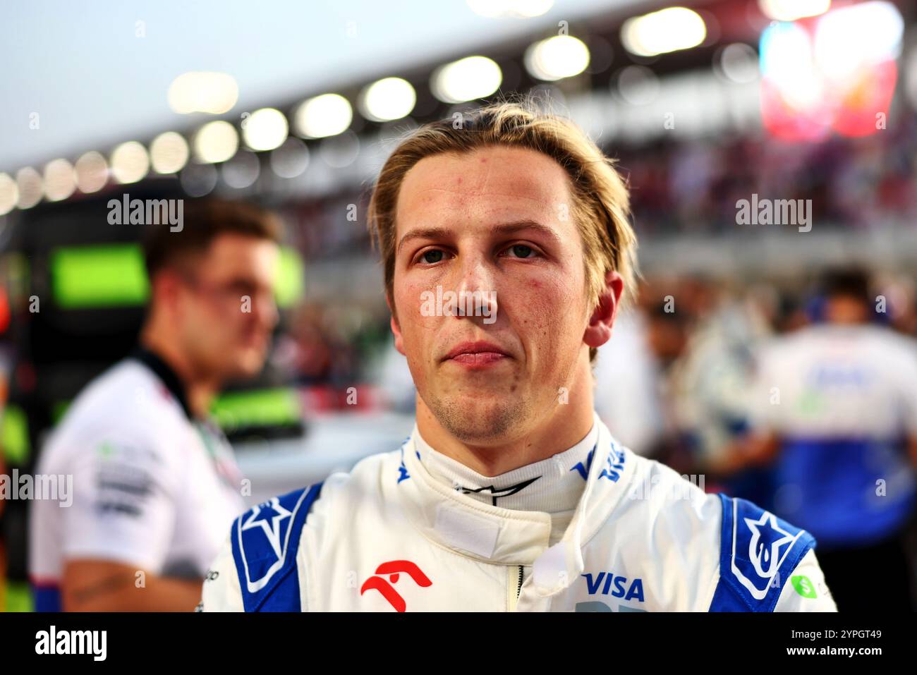 Liam Lawson (NZL) RB on the grid. Formula 1 World Championship, Rd 23 ...