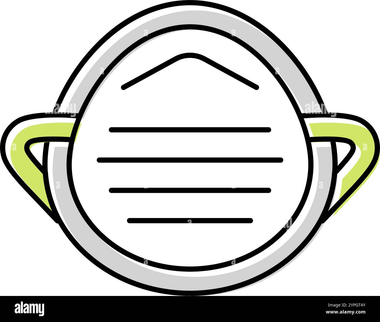 dust mask ppe protective equipment color icon vector illustration Stock ...